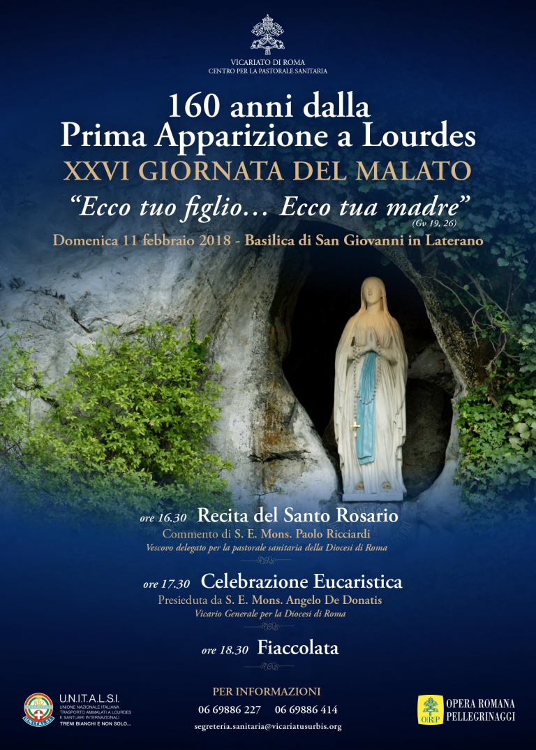 RECITA DEL SANTO ROSARIO nella XXIV Giornata mondiale del Malato ...