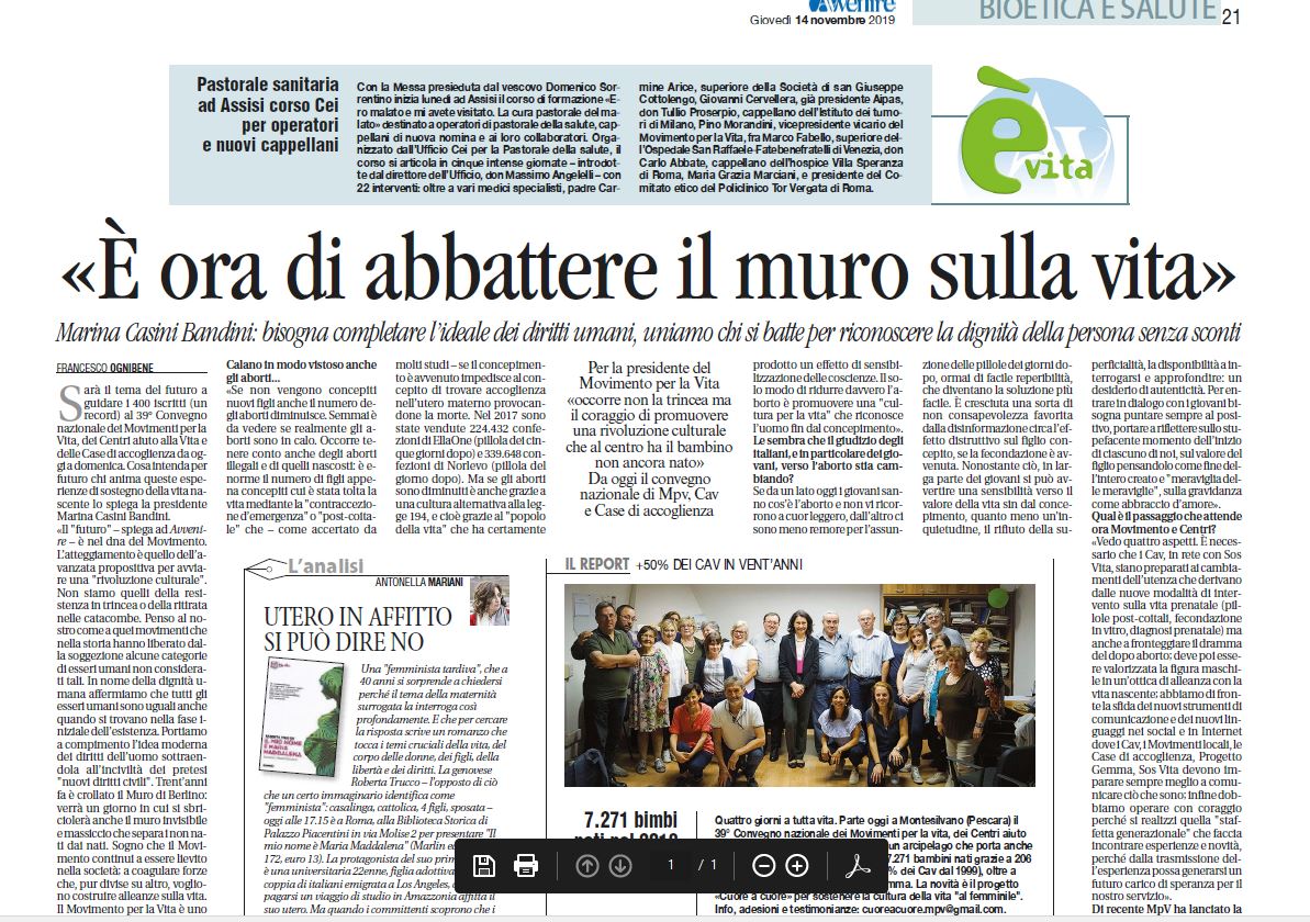 La vita come bene supremo da tutelare e difendere | Ufficio Pastorale ...